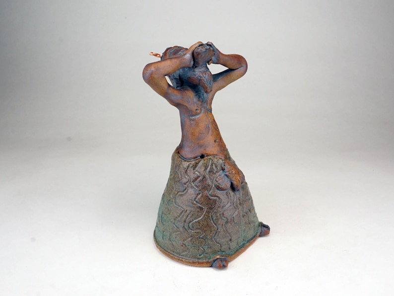 Pan the Greek Goat Footed Satyr Figurine Altar Shrine Bell, Horned God ...