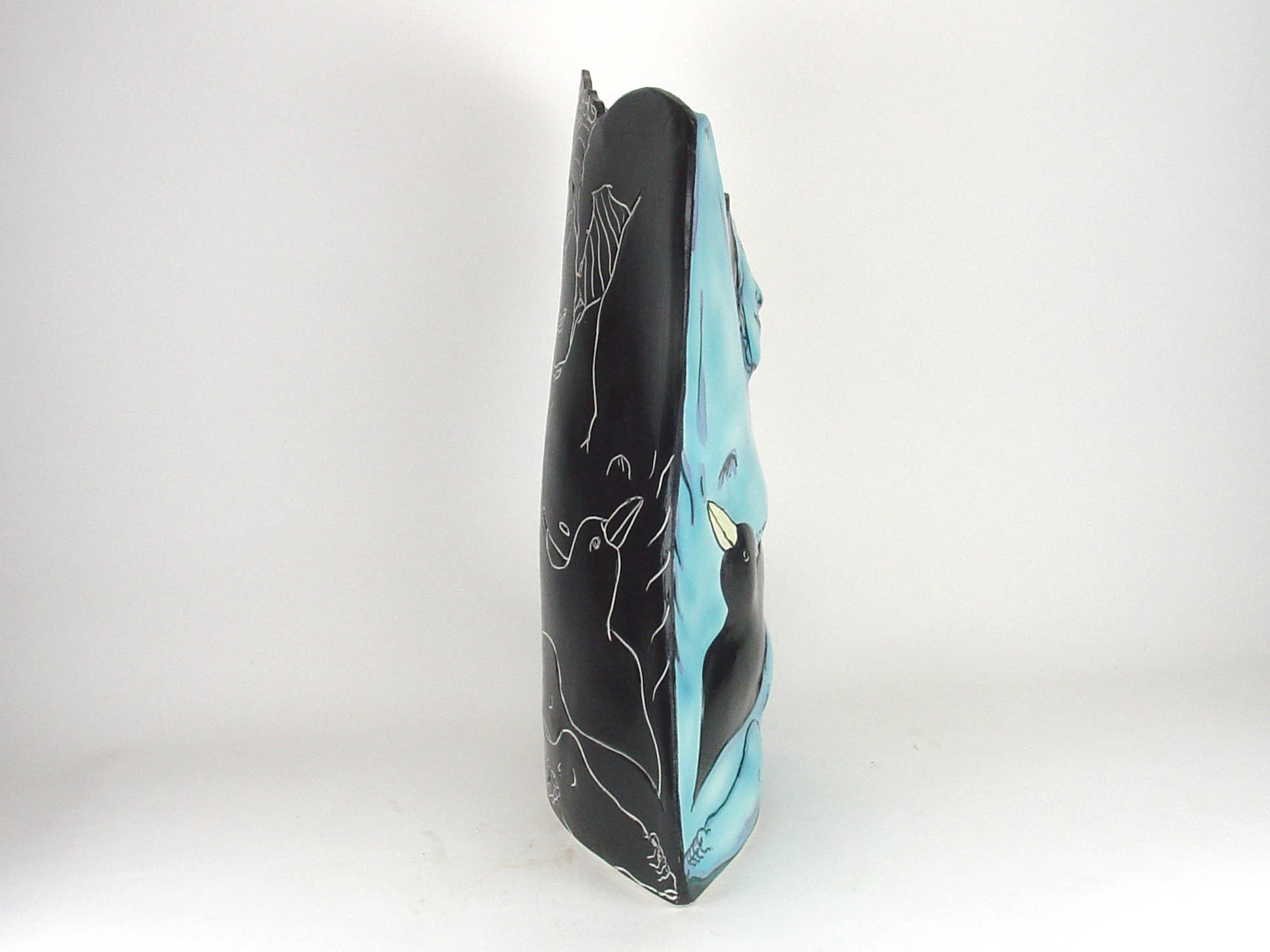 Porcelain Musk Ox Raven God Sacrifice Vase Decorative | Etsy