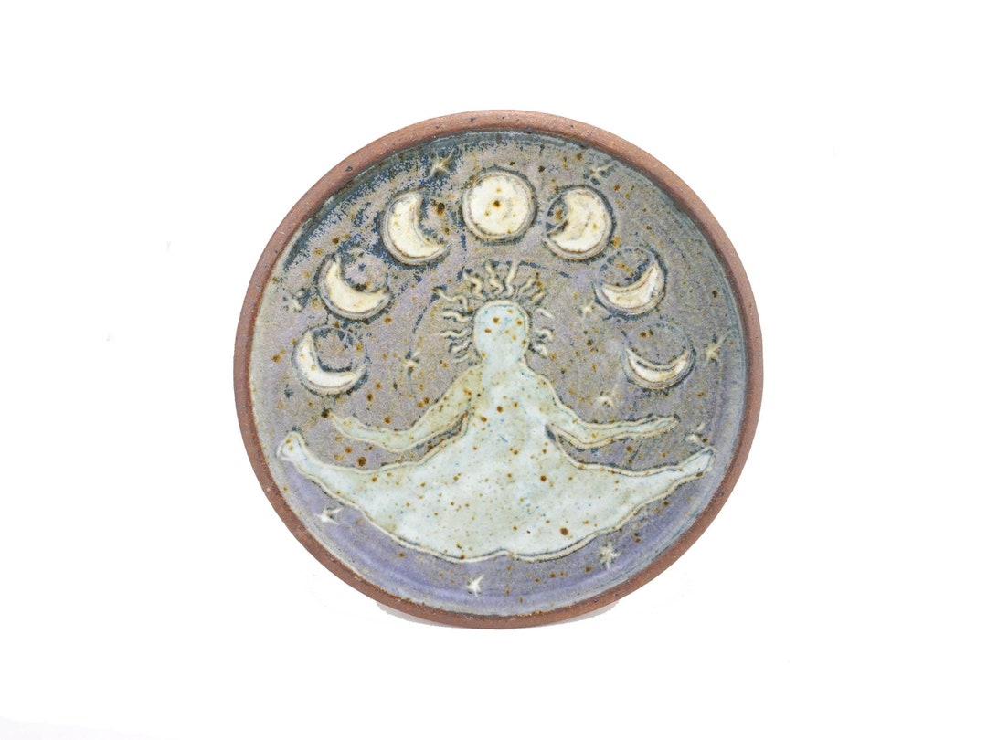 Phases of the Moon Goddess Selene Ritual Altar Cakes Plate, Aradia ...