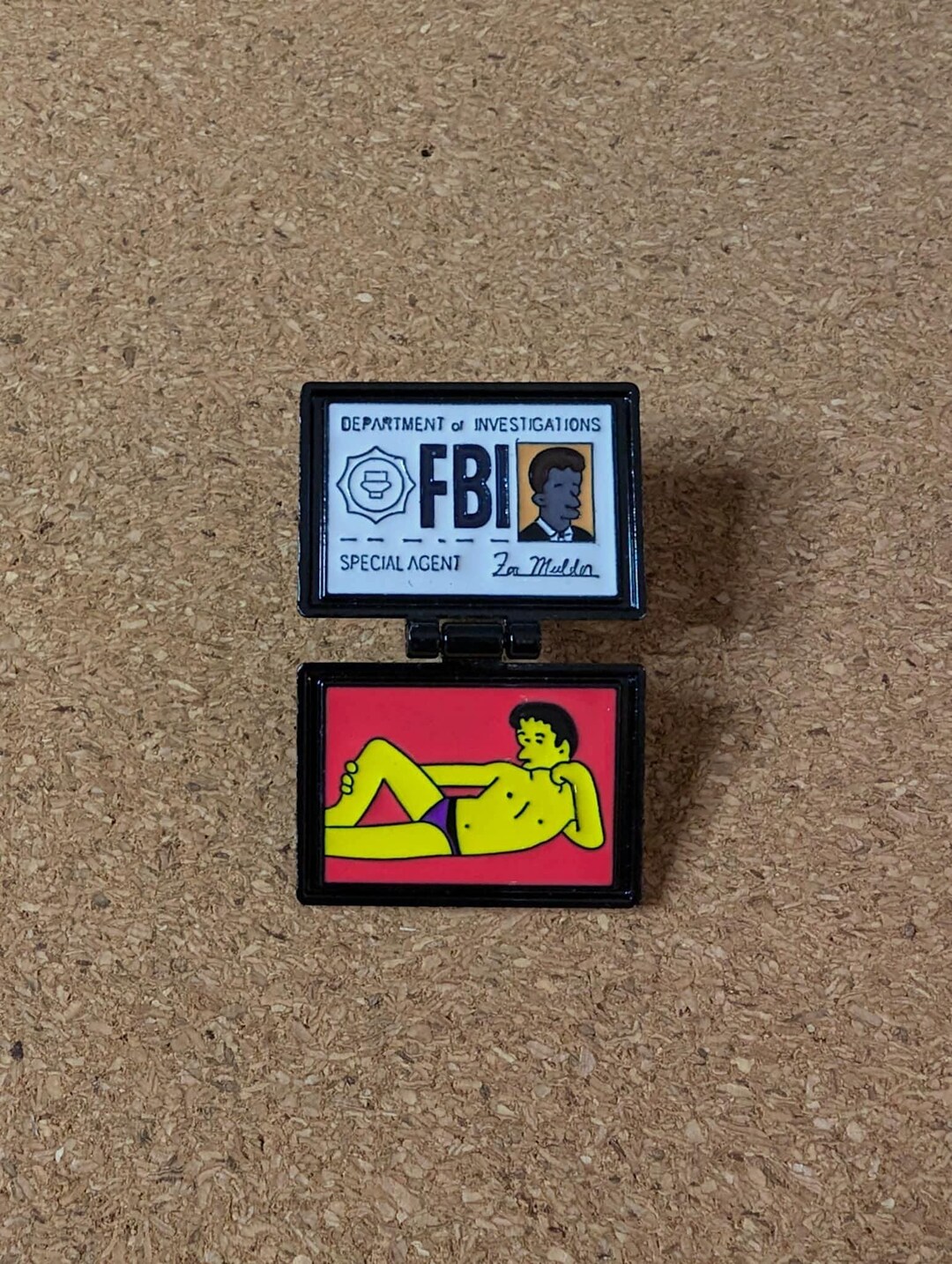 Agent Mulder Simpsons Enamel Pin - Etsy
