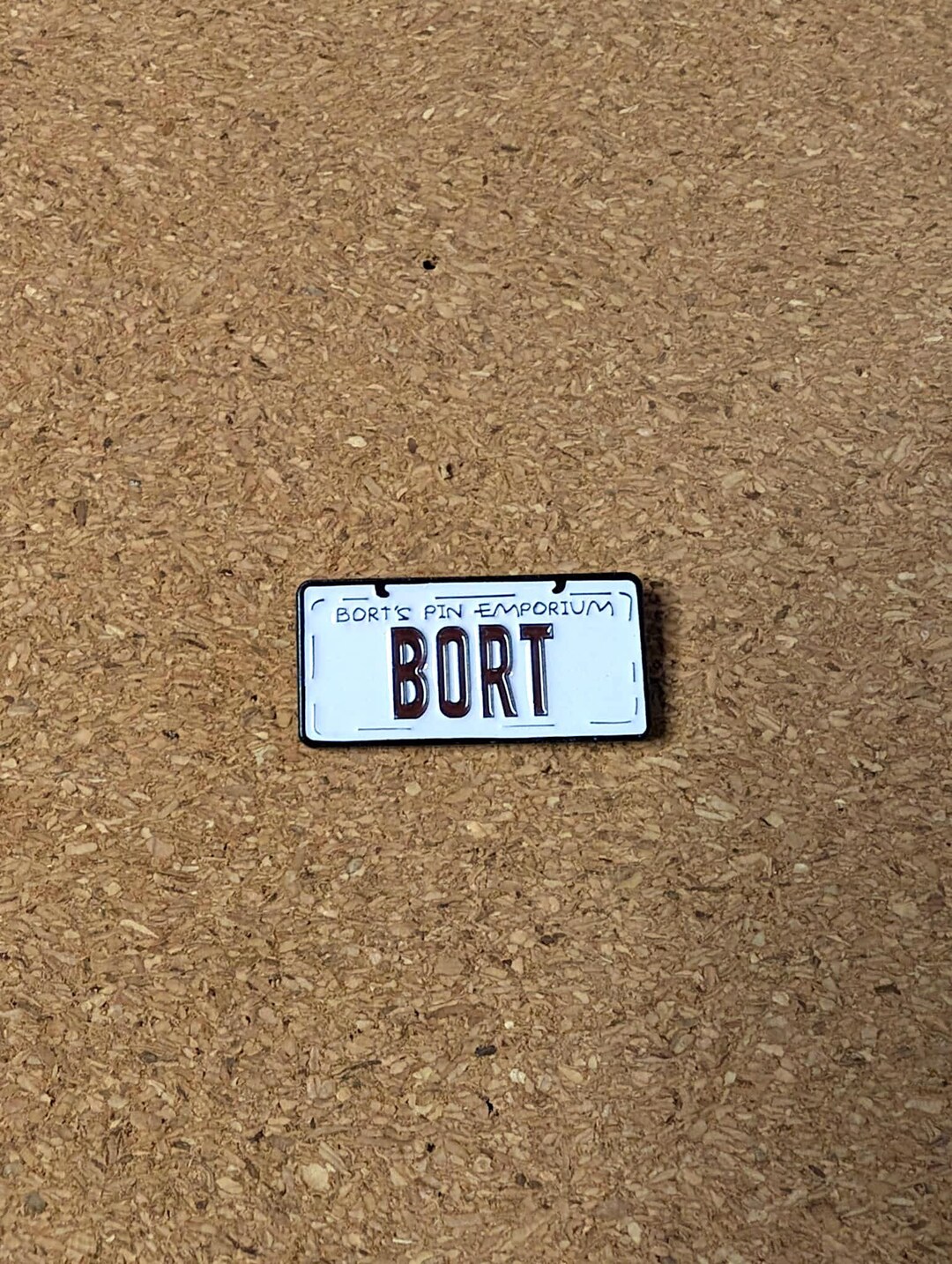 Bort License Plate Enamel Pin - Etsy