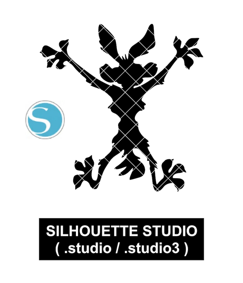 Looney Tunes Wile E. Coyote Vector Decal for Silhouette Studio - Etsy