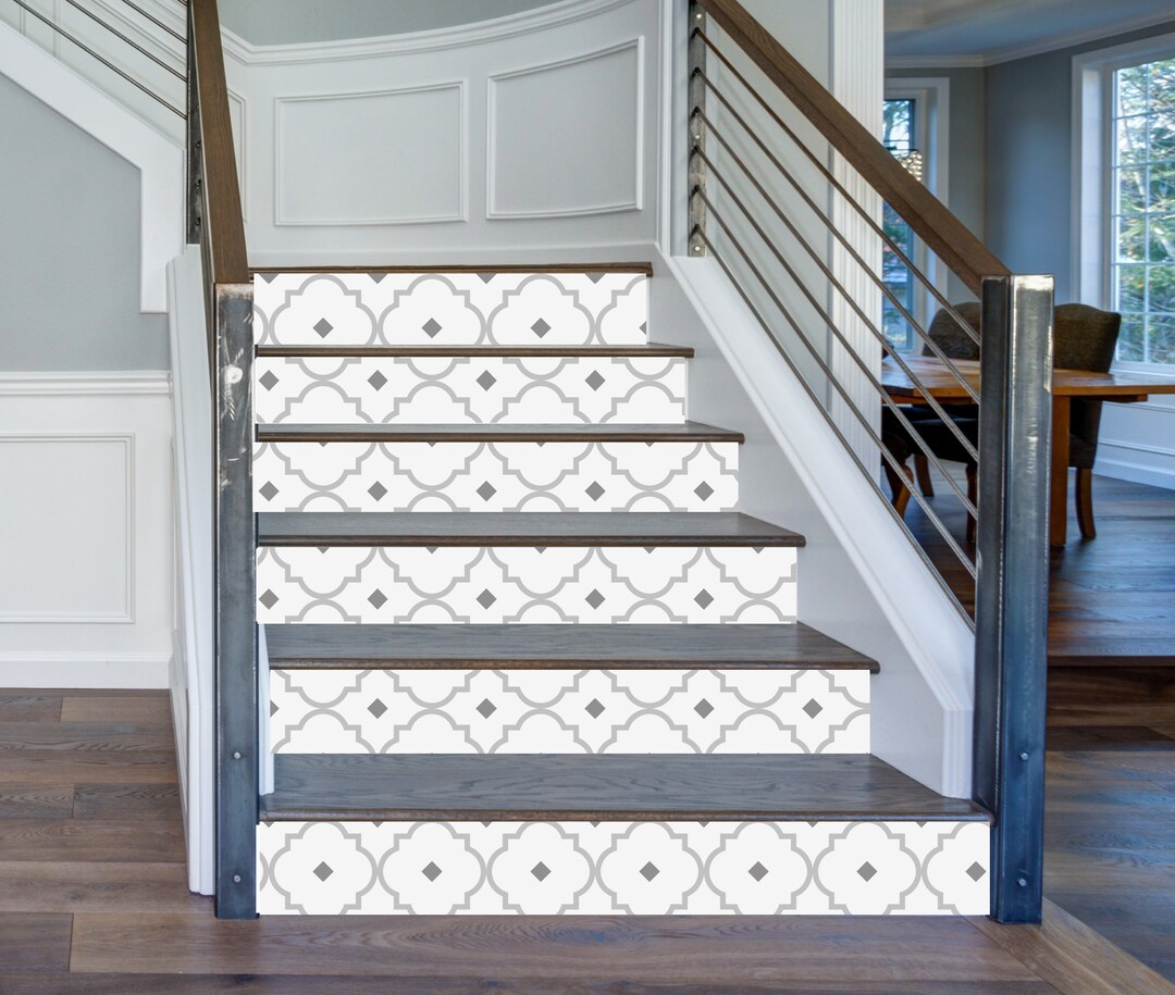 Stair Decals, Stair Stickers, Stair Riser Decal Stickers, Geometric ...
