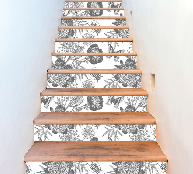 Stair Riser Decals Stair Stickers Stair Riser Decal | Etsy