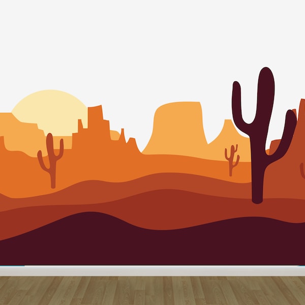 Desert Wall Mural - Etsy