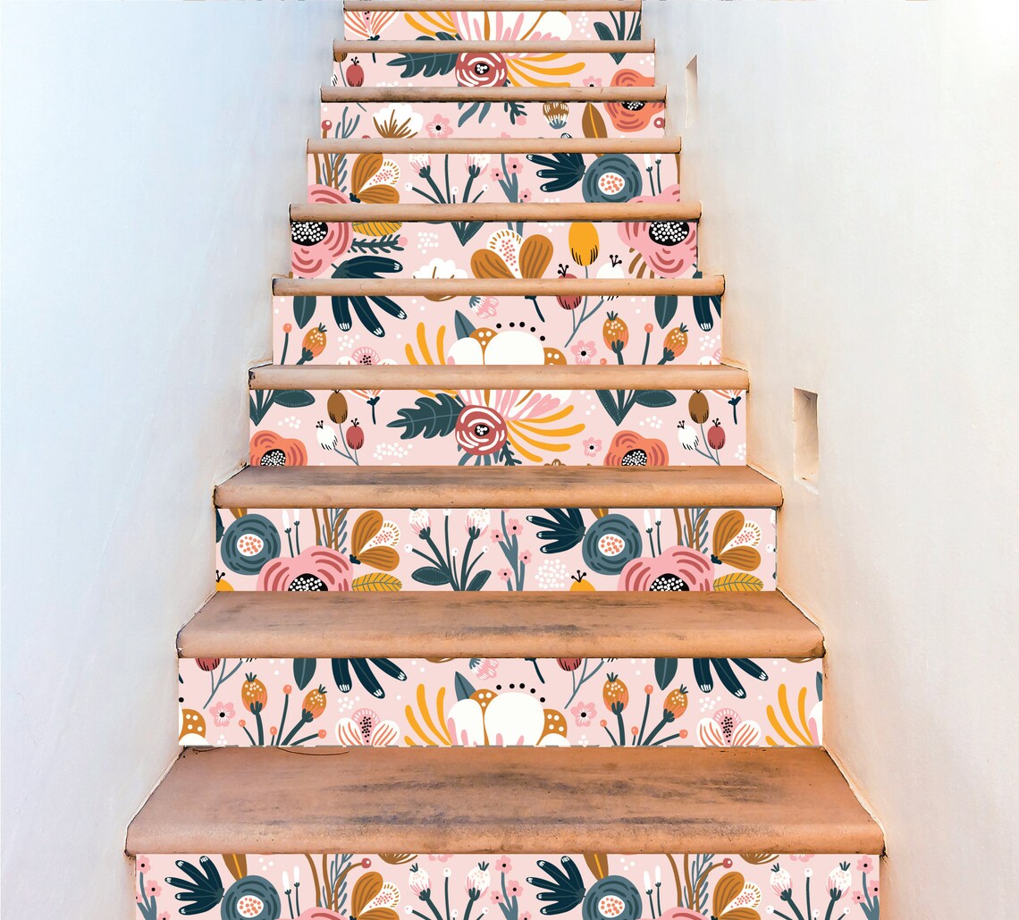 Stair Riser Decal Stair Stickers Stair Riser Decal Stickers | Etsy