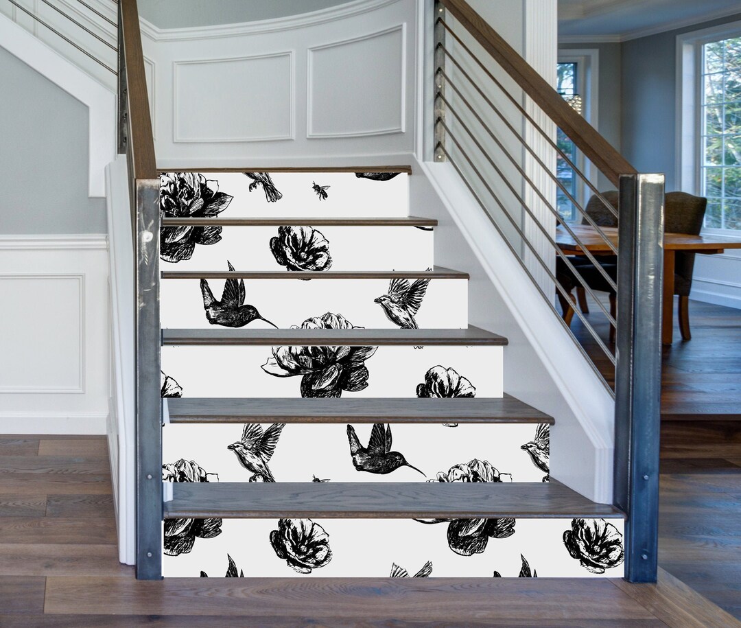 Stair Riser Decal, Stair Stickers, Stair Riser Decal Stickers, Bird ...