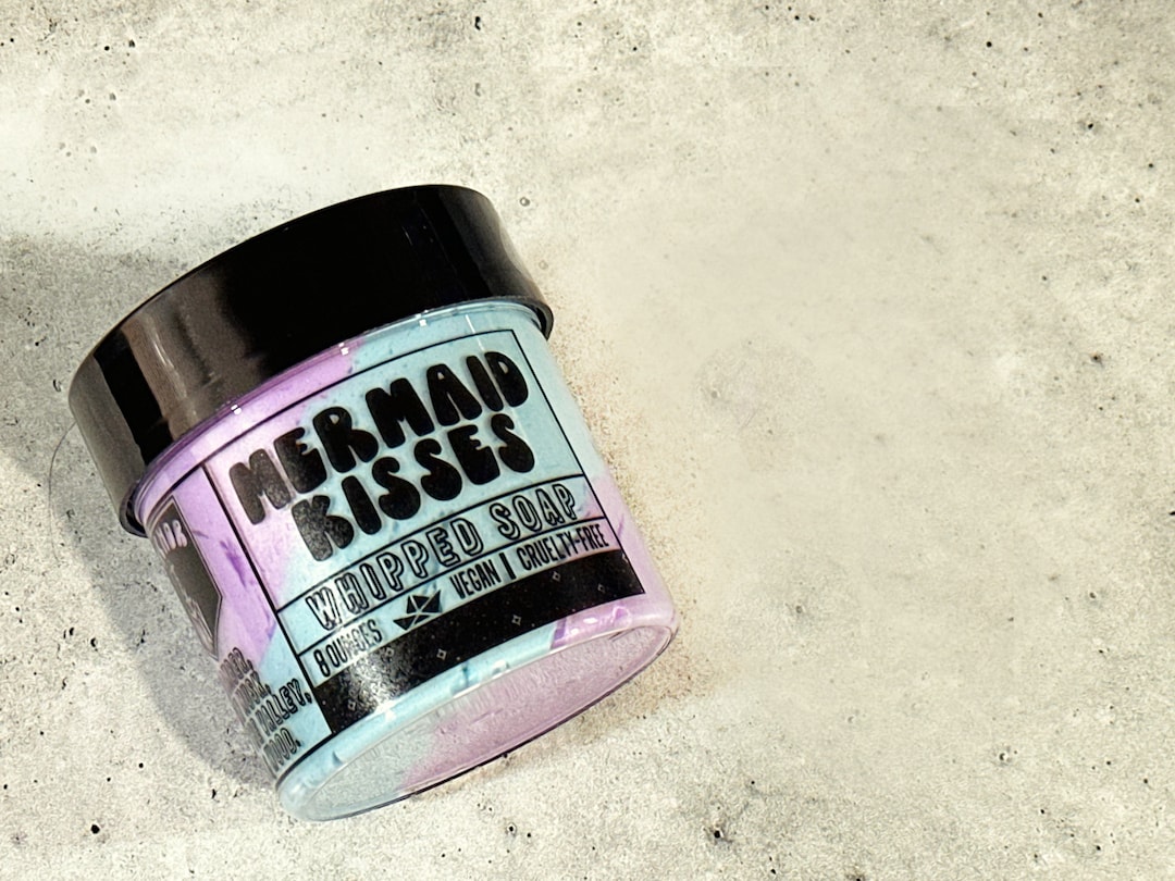 MERMAID KISSES Whipped Soap Vegan Skincare Moisturizing Soap Soap in a ...