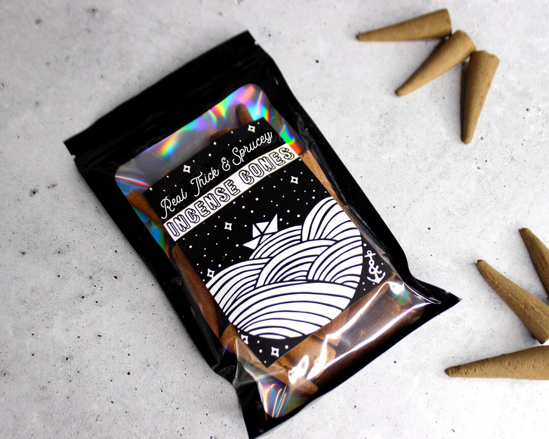 REAL THICK & SPRUCEY | Backflow or Topflow Incense Cones | Extra Large ...