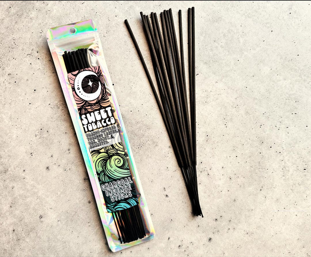 SWEET TOBACCO | 9 Inch Charcoal Incense Sticks | Clean Burning Incense ...