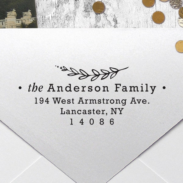 Rubber Address Stamp - Etsy