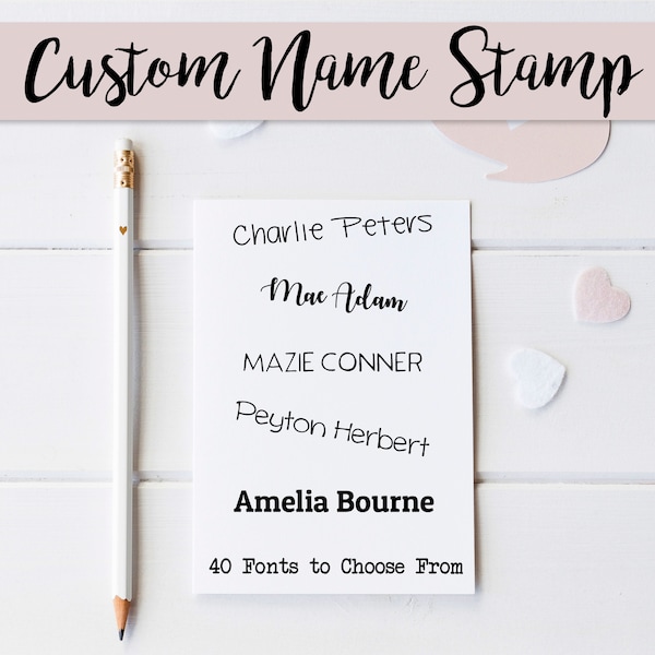 Custom Name Stamp - Etsy
