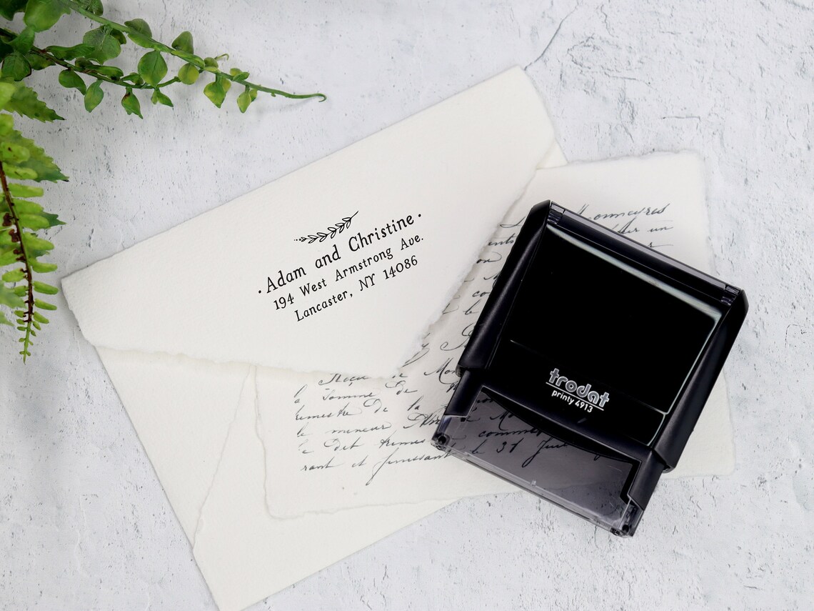 Personalized Address Stamp Self Inking Address Stamp - Etsy