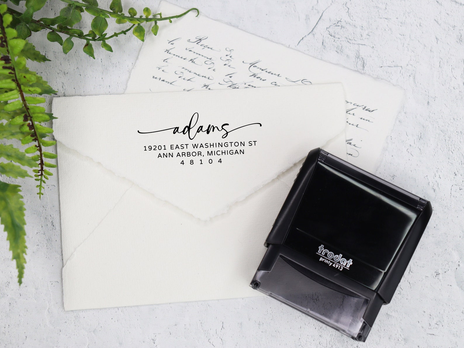 Return Address Stamp - Self Inking Address Stamp - Personalized ...