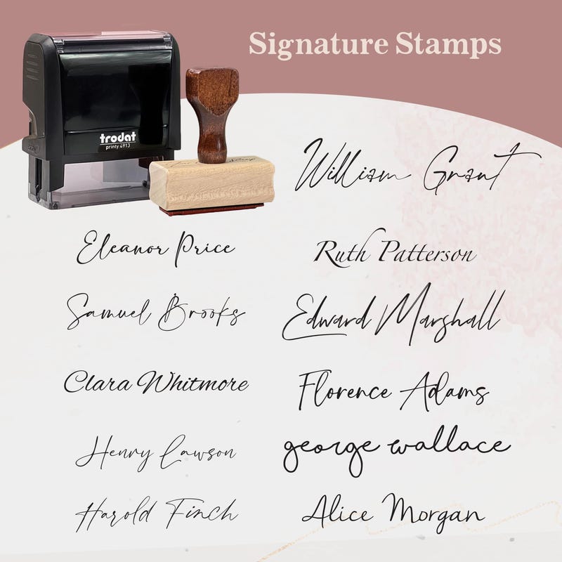Custom Name Stamps - Etsy