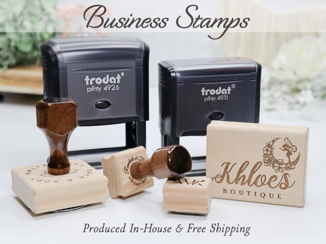 LARGE LOGO STAMPS or Small Logo Stamps, Self Inking Logo Stampers ...