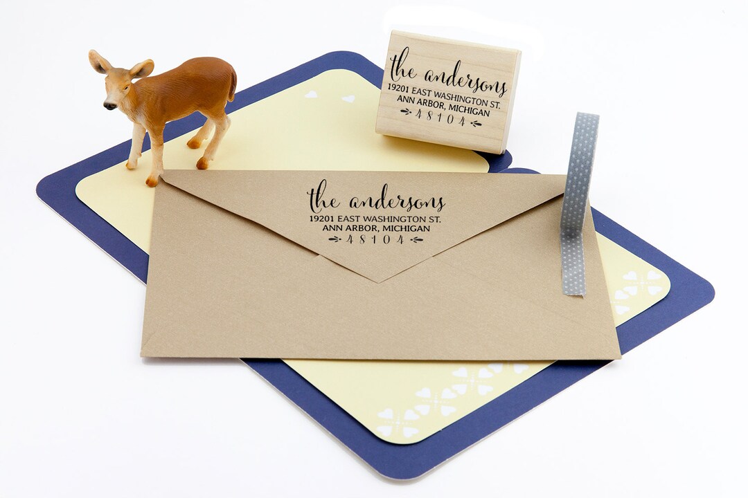 Custom Address Stamp, Housewarming Gift Stamp, Diyer Gift Stamp ...