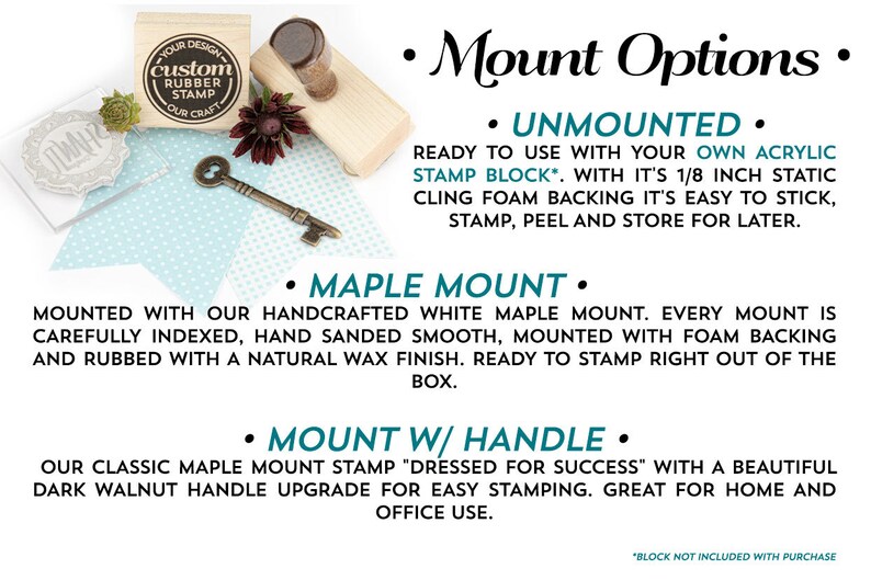 Custom Rubber Stamp, Monogram Stamp, Hand Drawn Design, DIY Wedding ...