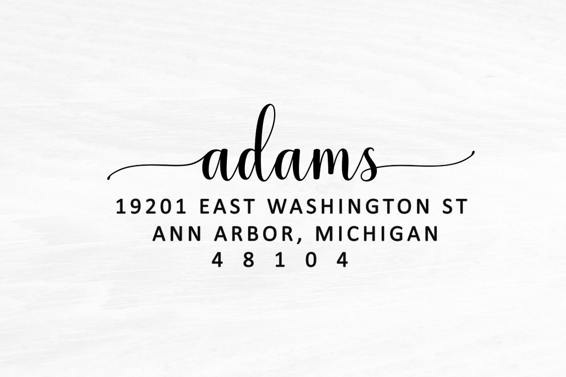 Family Address Stamp Self Inking Address Stamp Personalized | Etsy