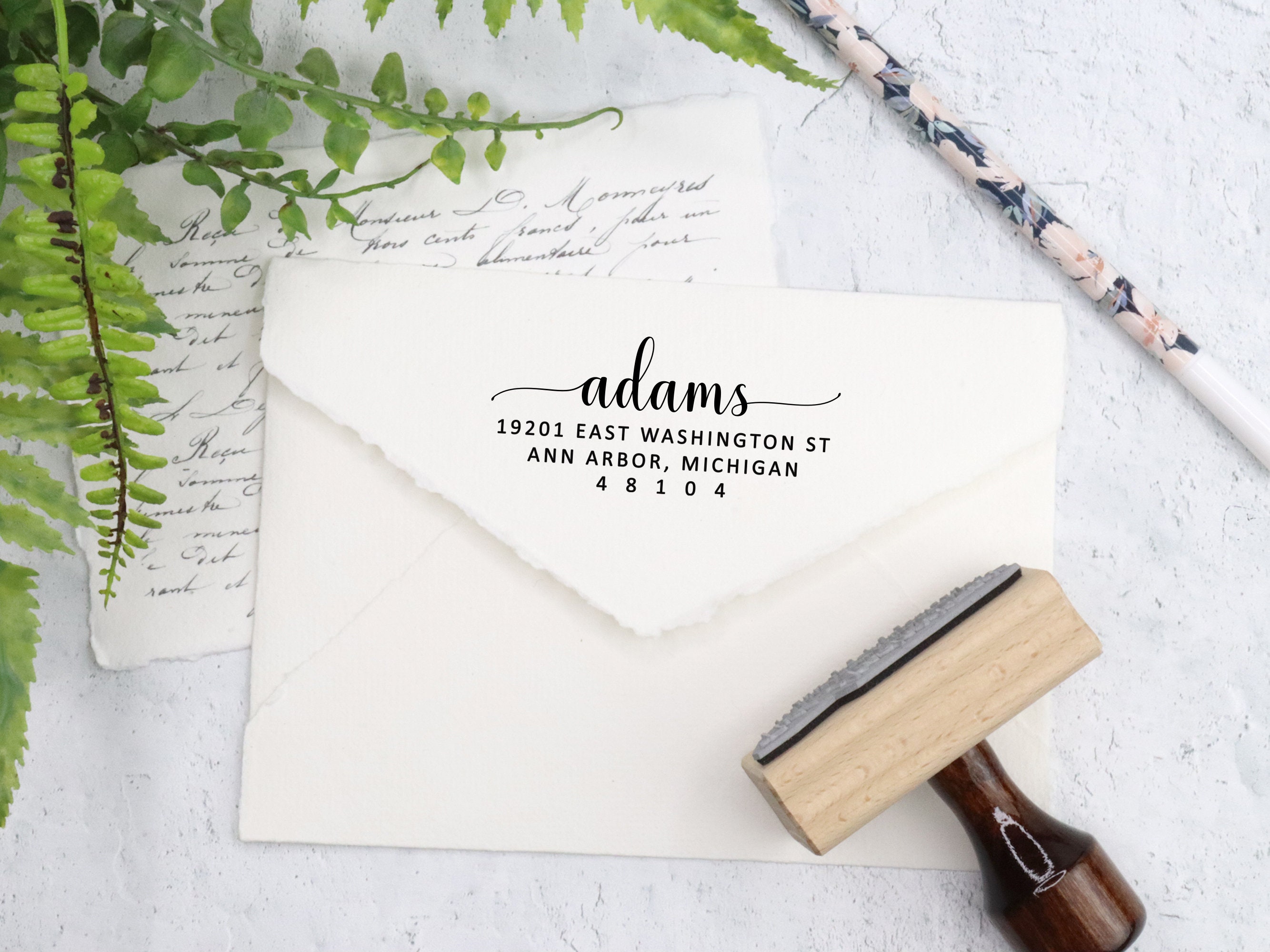 Family Address Stamp Self Inking Address Stamp Personalized - Etsy