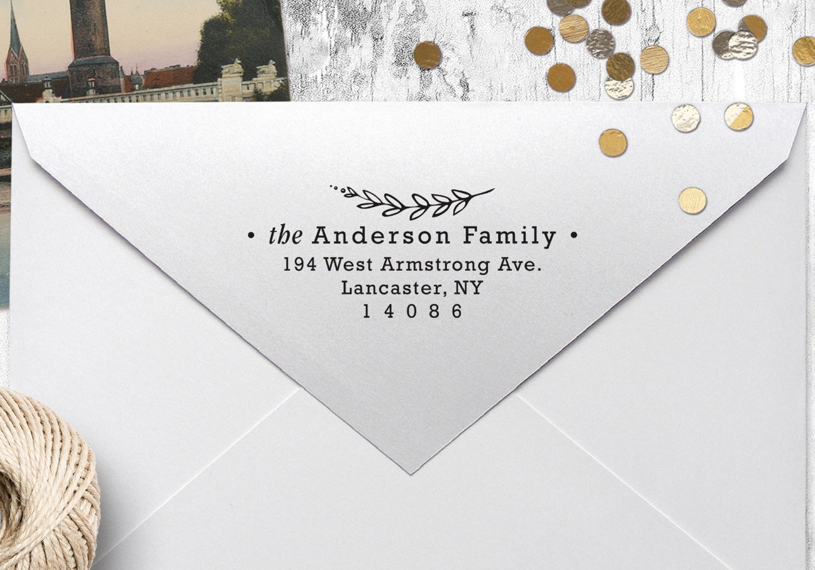 Rubber Address Stamp Self Inking Address Stamp Housewarming | Etsy