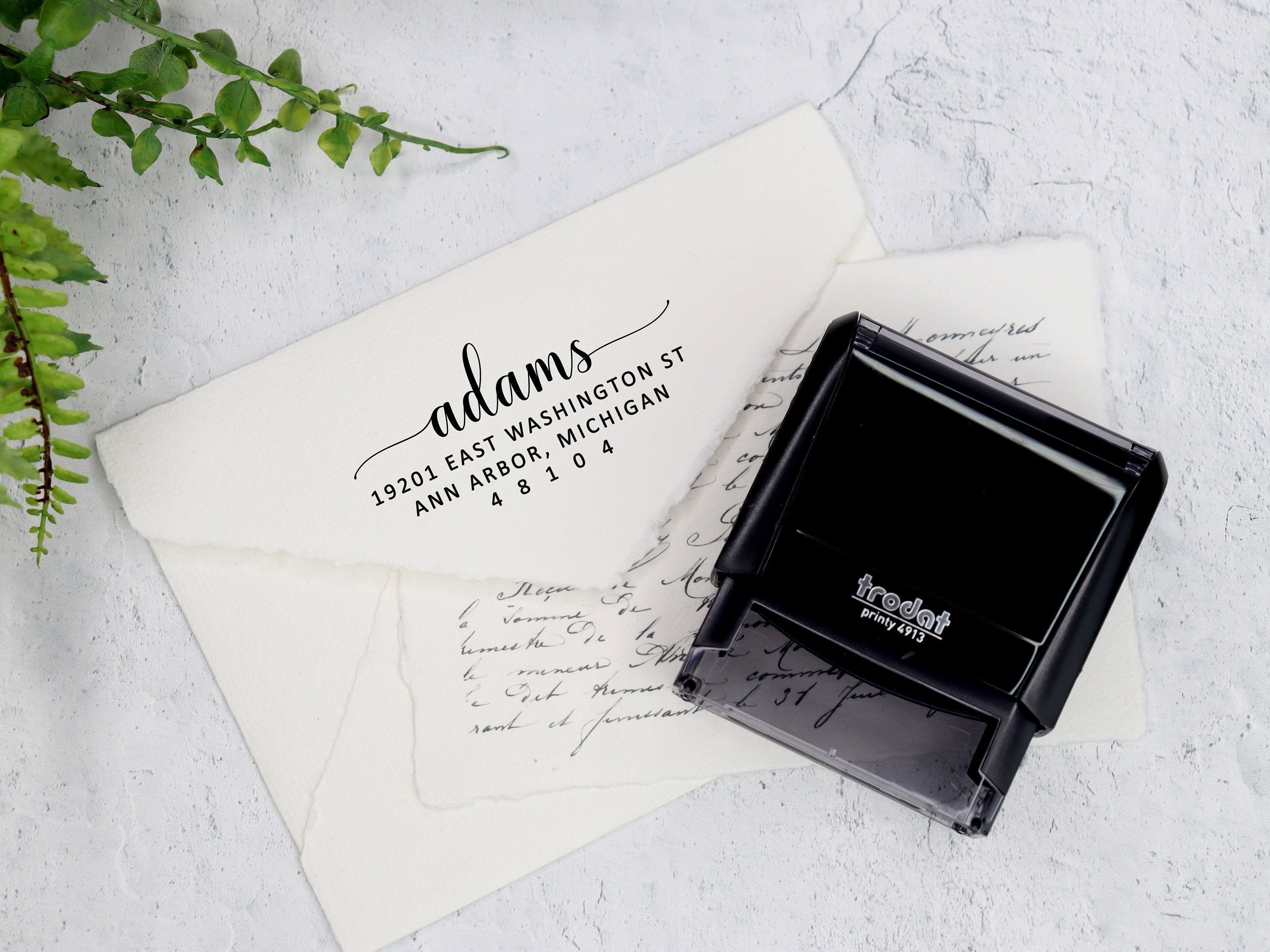 Family Address Stamp Self Inking Address Stamp Personalized - Etsy