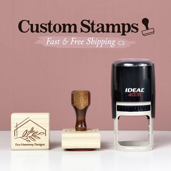Message Rubber Stamp - Etsy