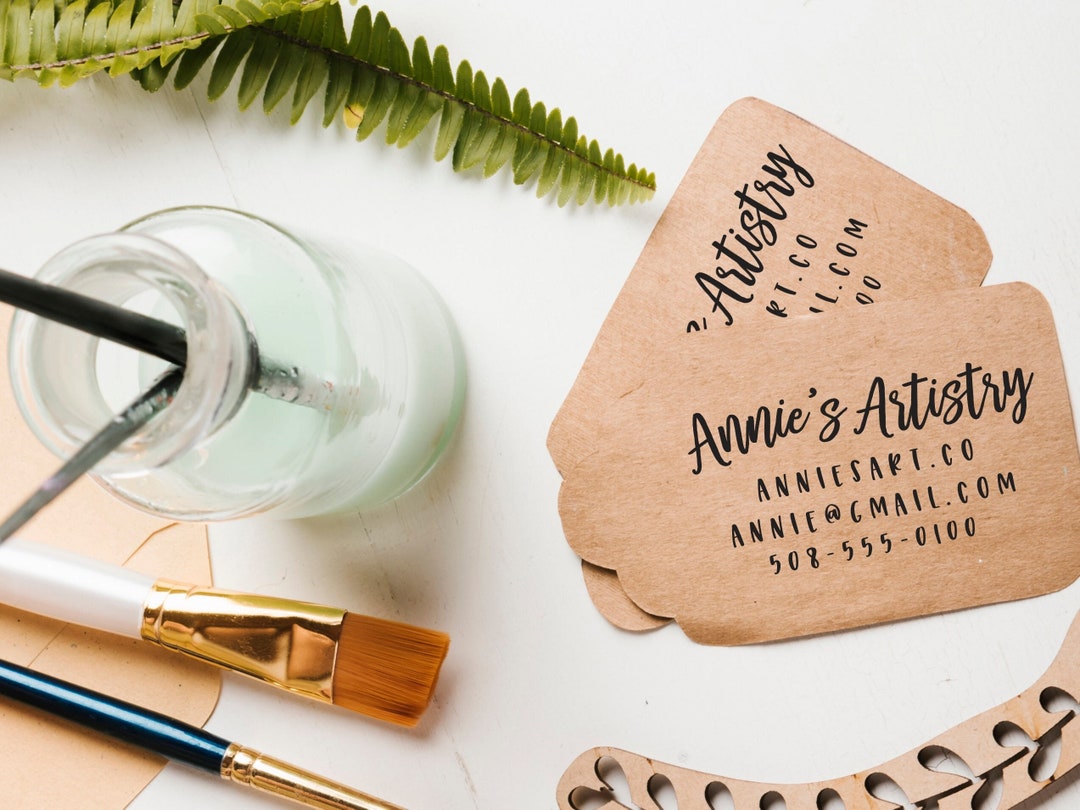 Small Business Card Stamp - Custom Business Card or Etsy Shop Stamp, by ...