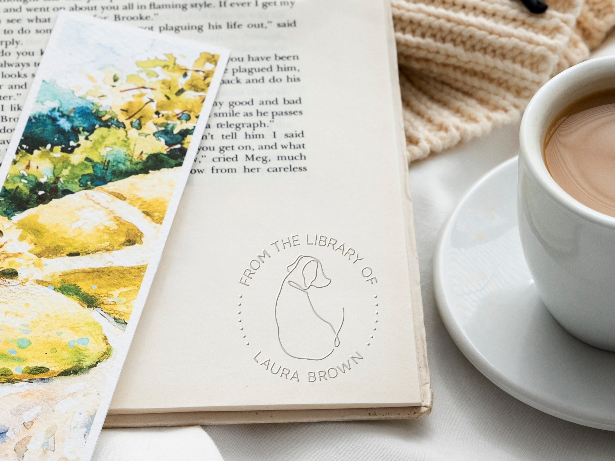 Dog Book Embosser for Personalized Library | Customizable Embossing ...