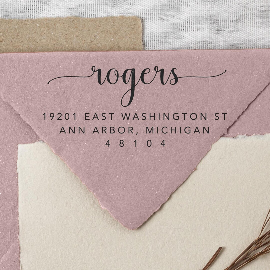 Return Address Stamp, Self Inking Address Stamp, Housewarming Gift ...