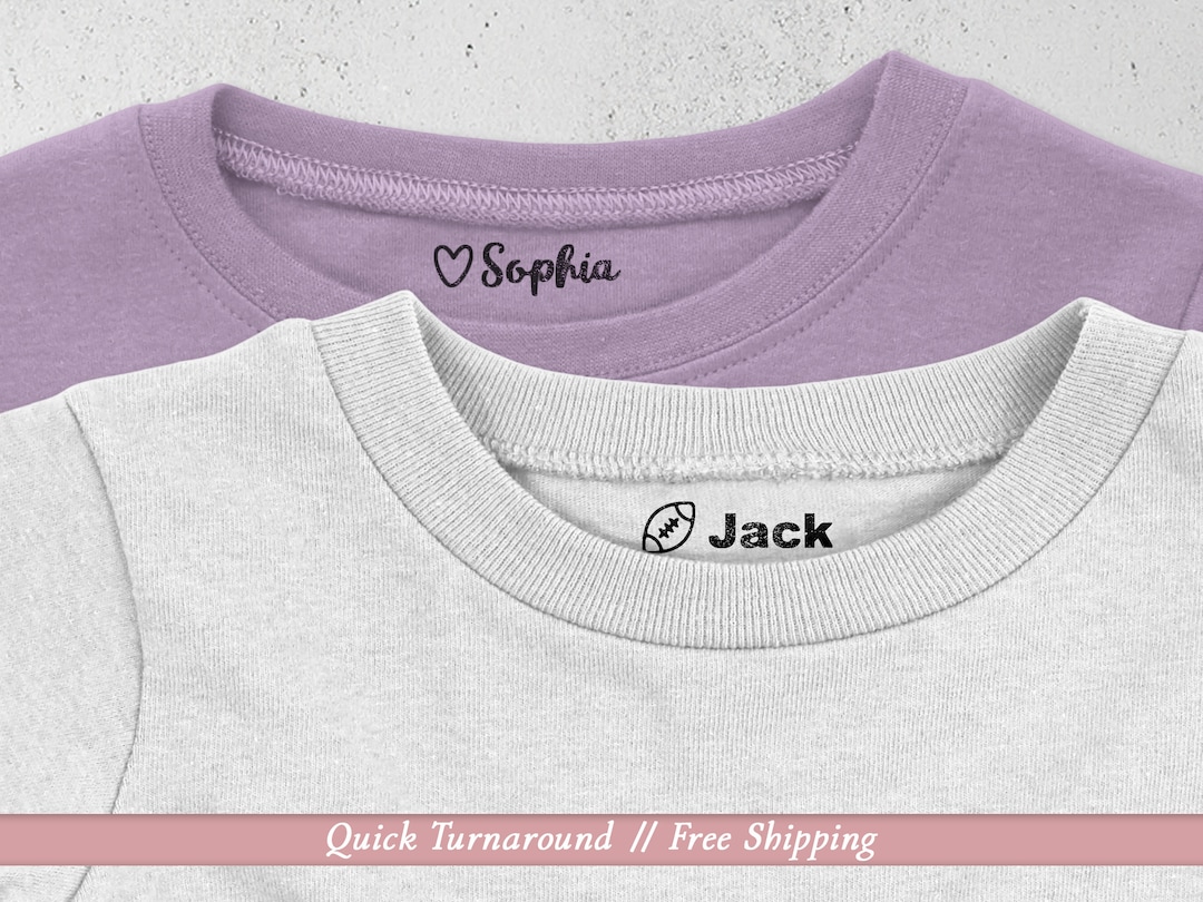 Back to School Self-inking Fabric Stamp for Kids, Permanent Clothing ...