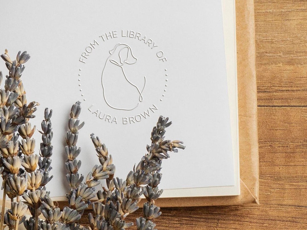 Dog Book Embosser for Personalized Library | Customizable Embossing ...