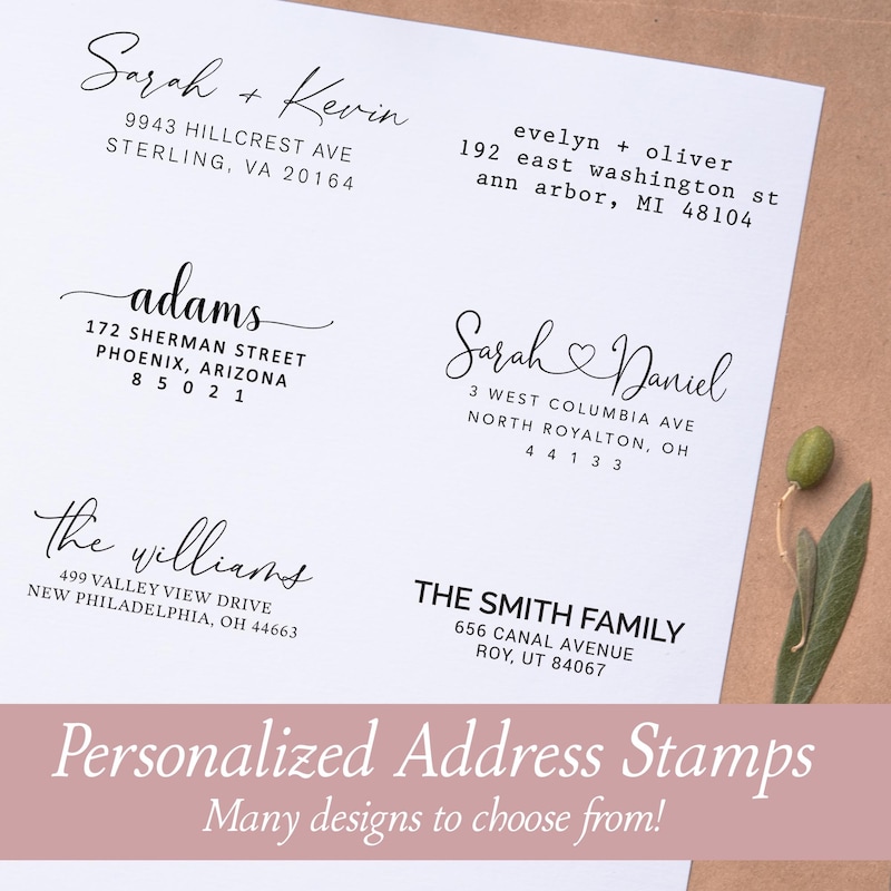 Address Stamp - Etsy