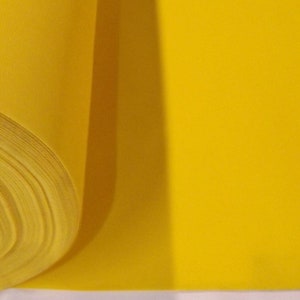 Solid Yellow Flocked Velvet Fabric for Upholstery, Sewing, Crafts ...