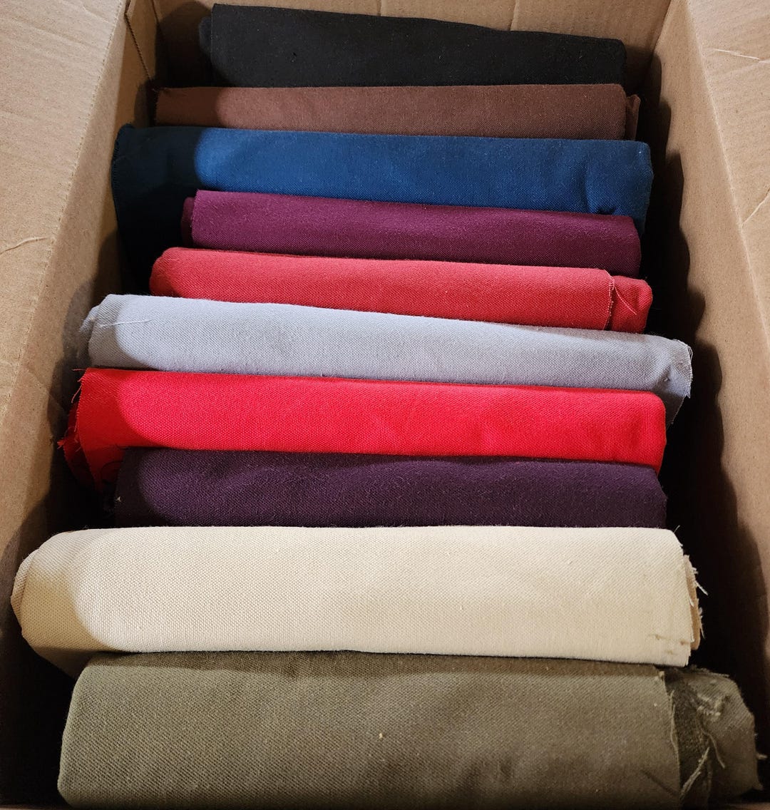 Lot of 10 Solid Mix Colors Cotton Velvet Fabric Yards off Cuts-roll End ...