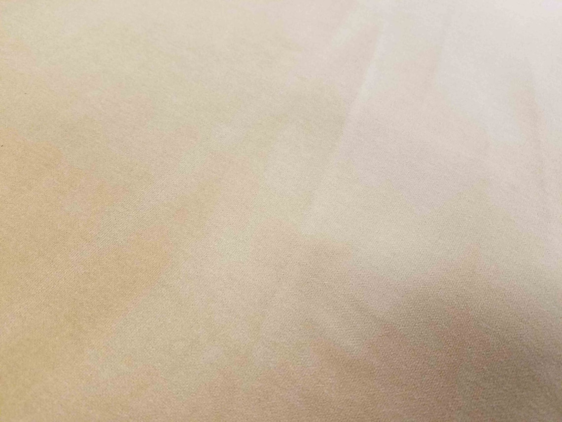 Luxurious Solid Cream 100% Cotton Velvet Velour Fabric for Upholstery ...