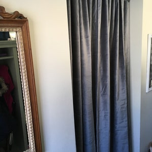 Luxurious Solid Gray 100% Cotton Velvet Velour Fabric for Upholstery ...