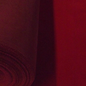 Solid Color Cherry Red Flocking Velvet Fabric Sold by the Yard for ...