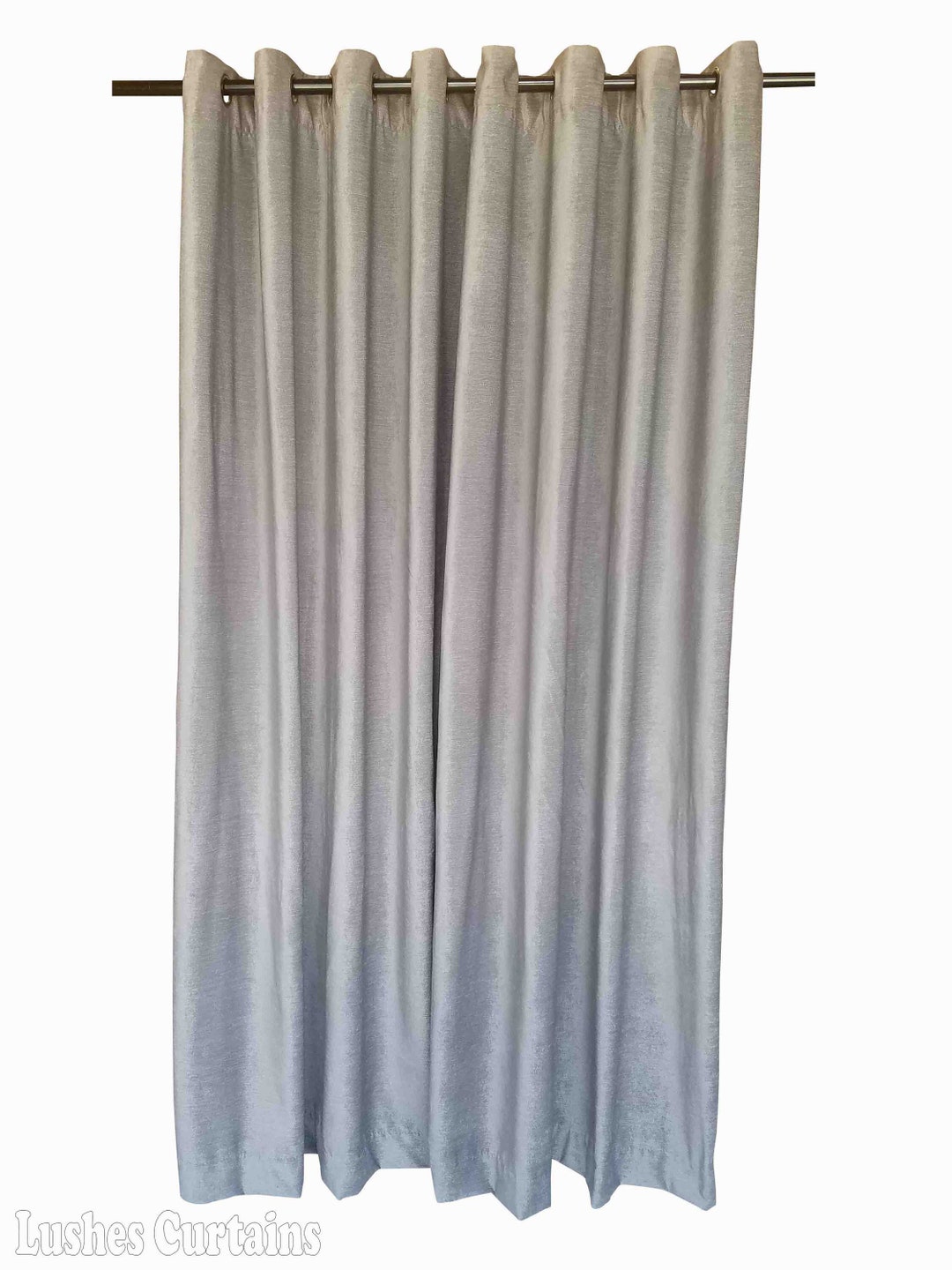 New 96 in W X 96 Inch Long Fire Rated Polyester Velvet Curtain Panel W ...