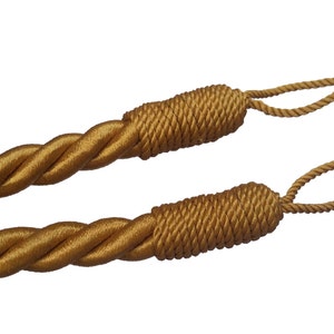 1 Large Elegant Handmade Gold Window Treatment Decor Curtain Tie ...