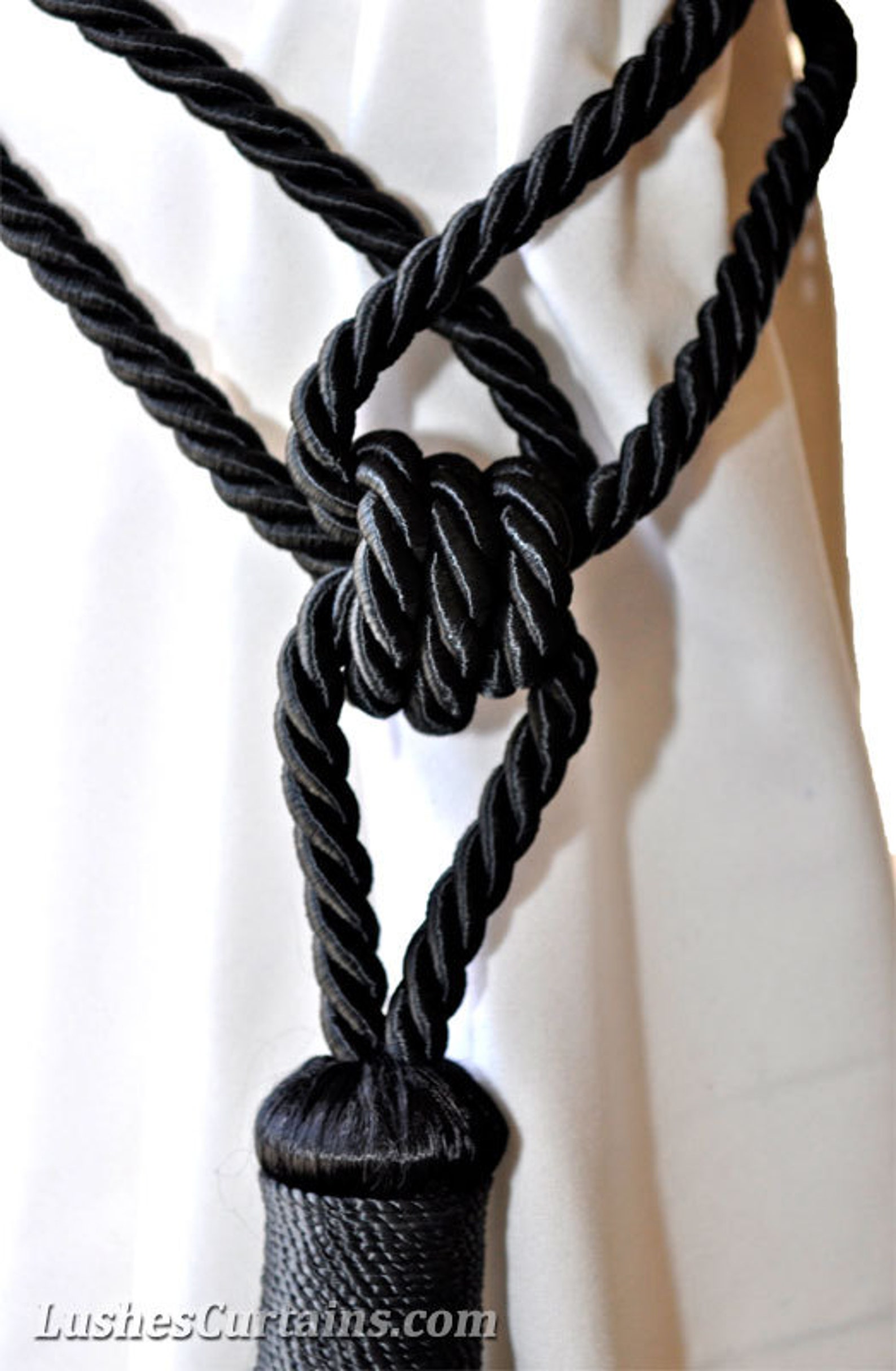 1 Beautiful Luxury New Handmade Solid Black Color Window - Etsy