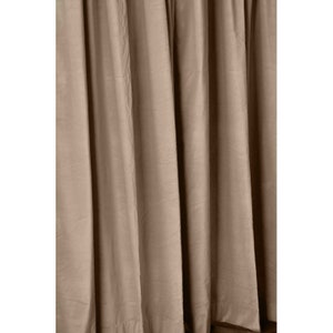 USED 4 Ft Wide X 9 Ft High Cream Cotton Velvet Fabric Curtain Panel ...