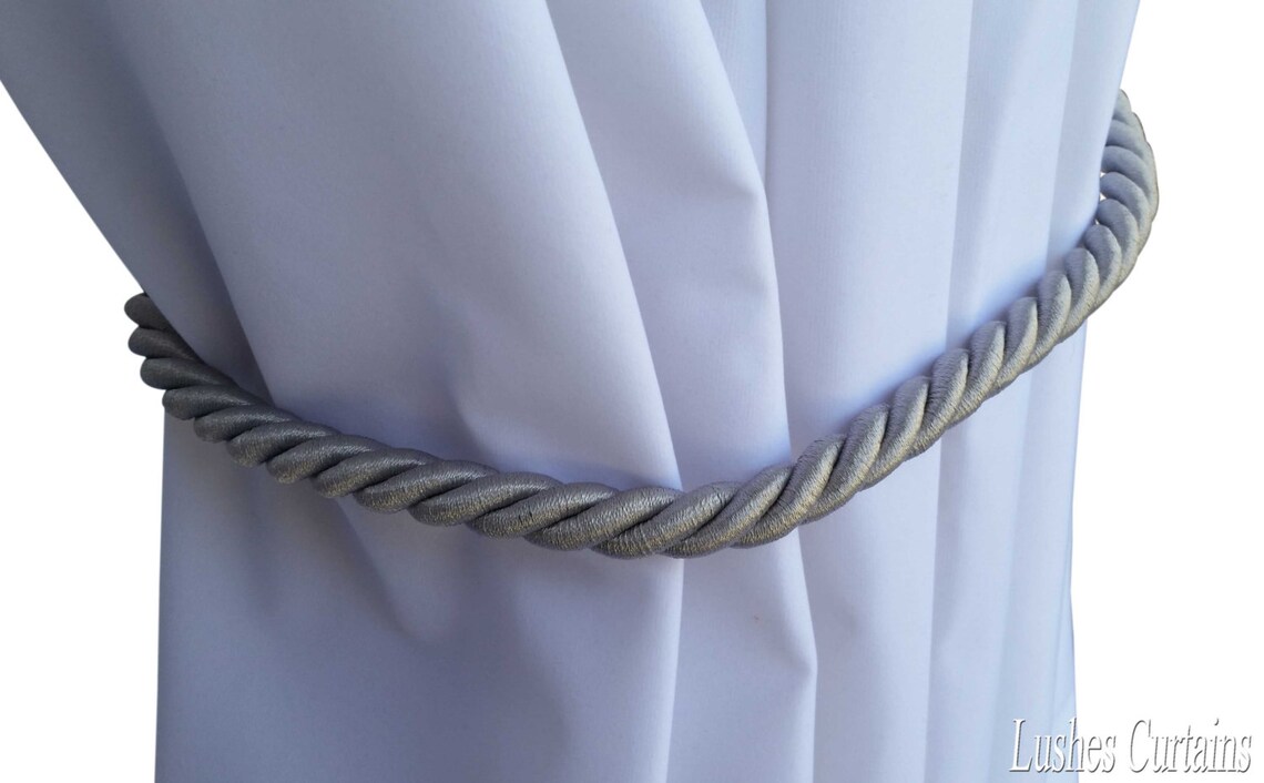 1 Large Handmade Silver Window Treatment Home Decor Curtain | Etsy