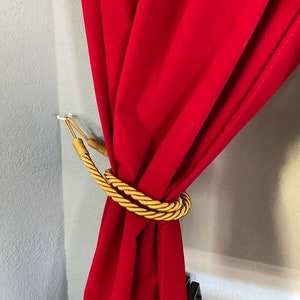 1 Large Elegant Handmade Gold Window Treatment Decor Curtain Tie ...