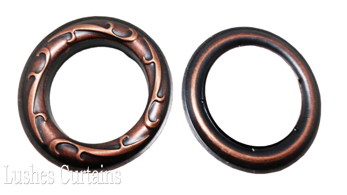 Large Copper Oxide Metal Curtain Drapery Supply #12 Hardware 1 9/16 ...