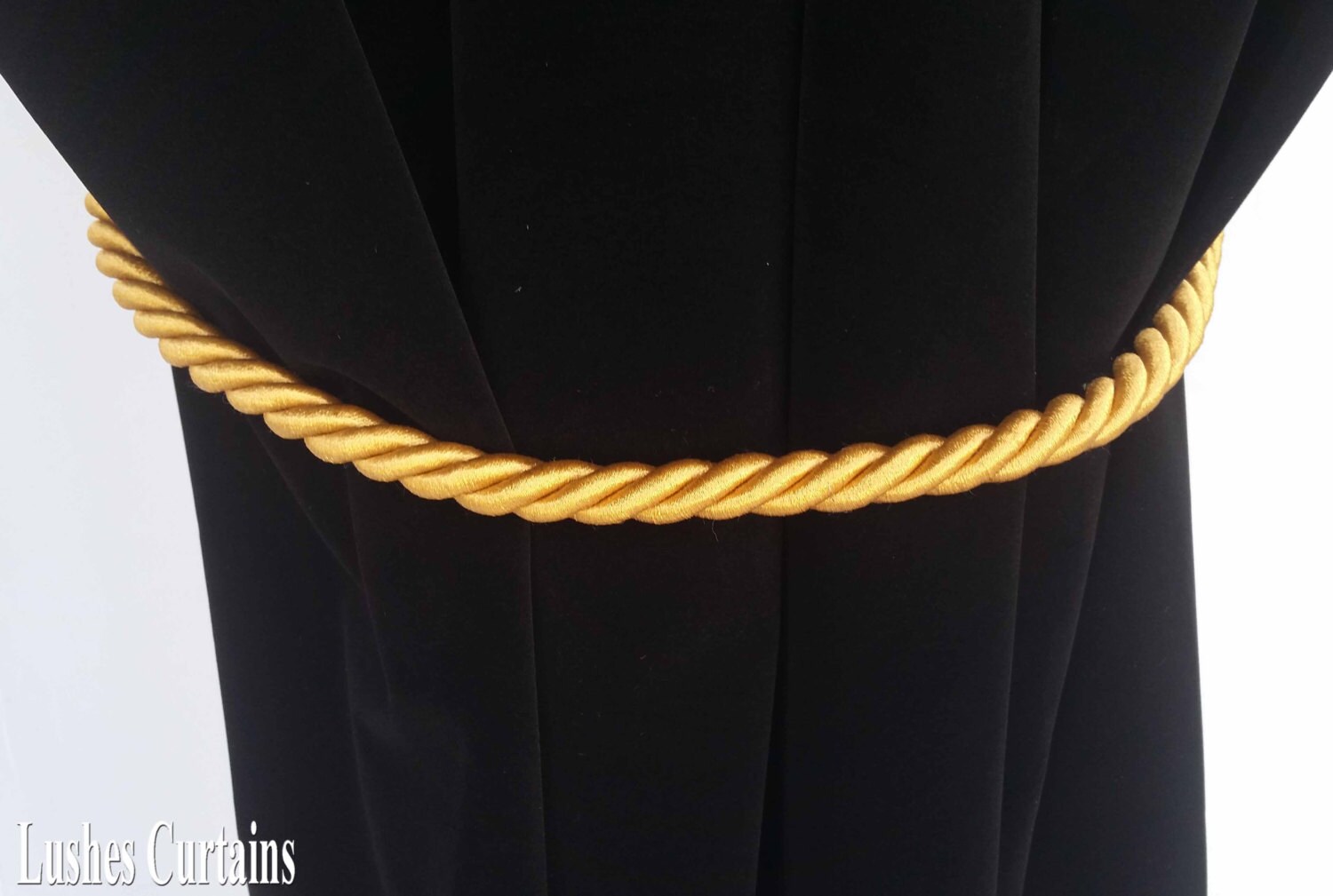 1 Large Elegant Handmade Gold Window Treatment Decor Curtain Tie ...