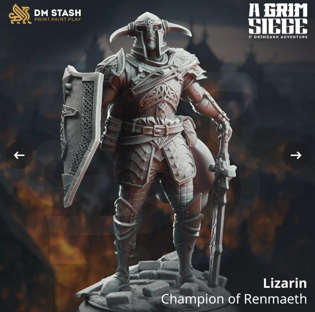 Male Champion Knight Miniature - Etsy