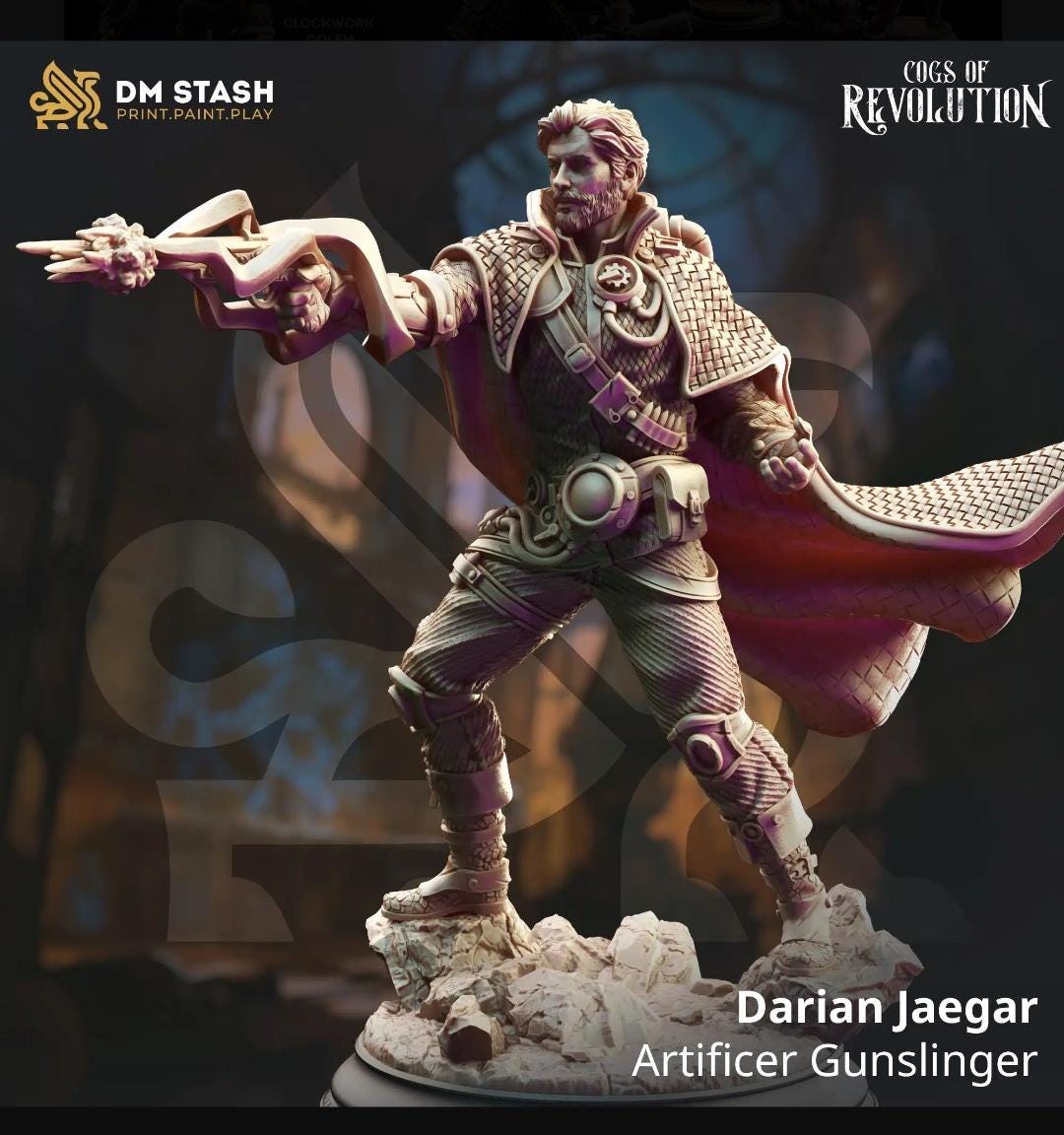 Male Human Artificer Gunslinger Miniature - Etsy