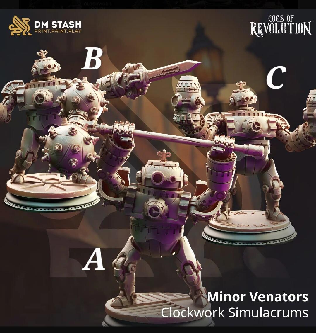 Minor Clockwork Constructs Miniature - Etsy