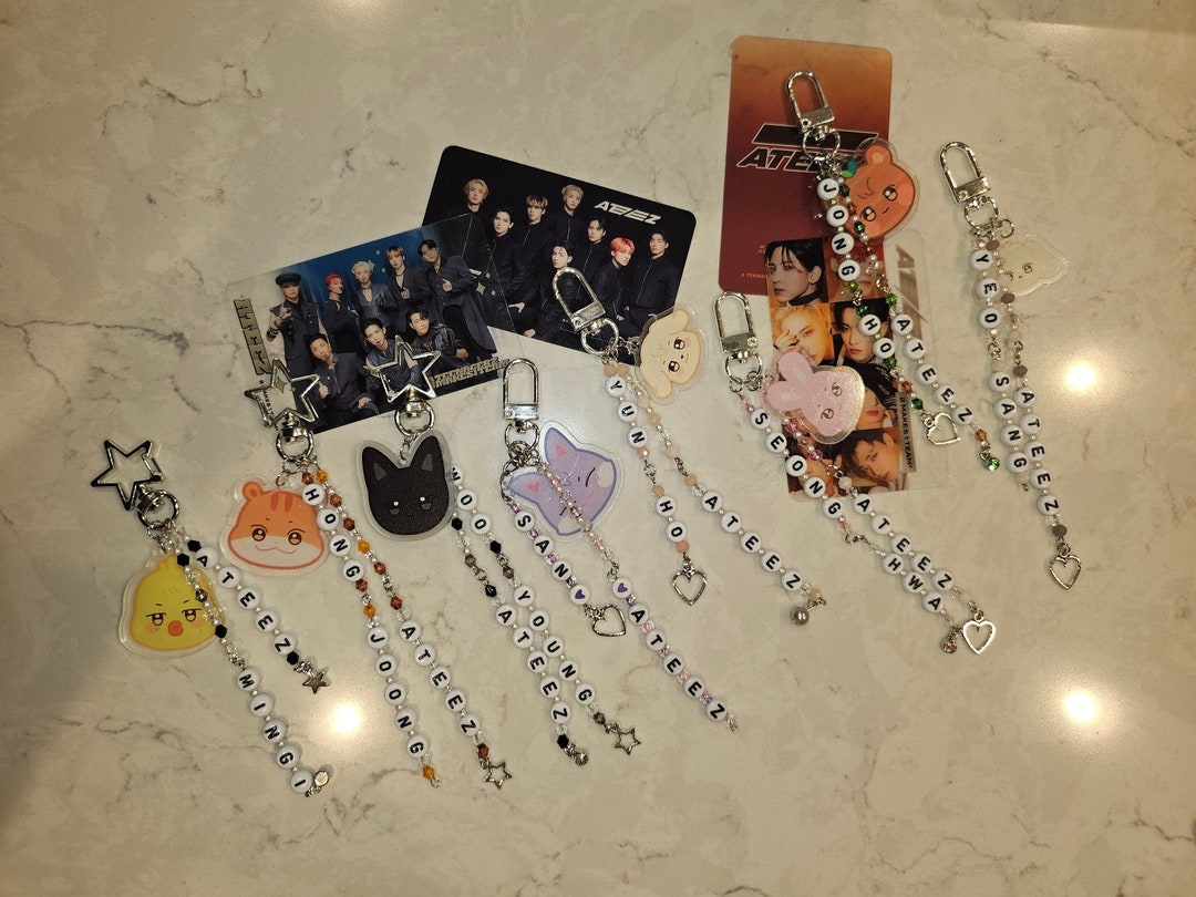 ATEEZ Keychain & Charm Set - Etsy